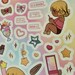 Gyaru Girl Sticker Sheet, Waterproof Kawaii Stickers - Etsy