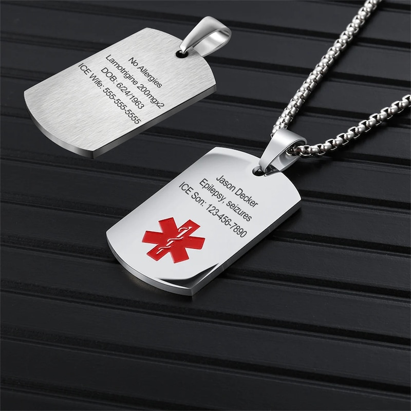 Medical Alert Necklace - Etsy