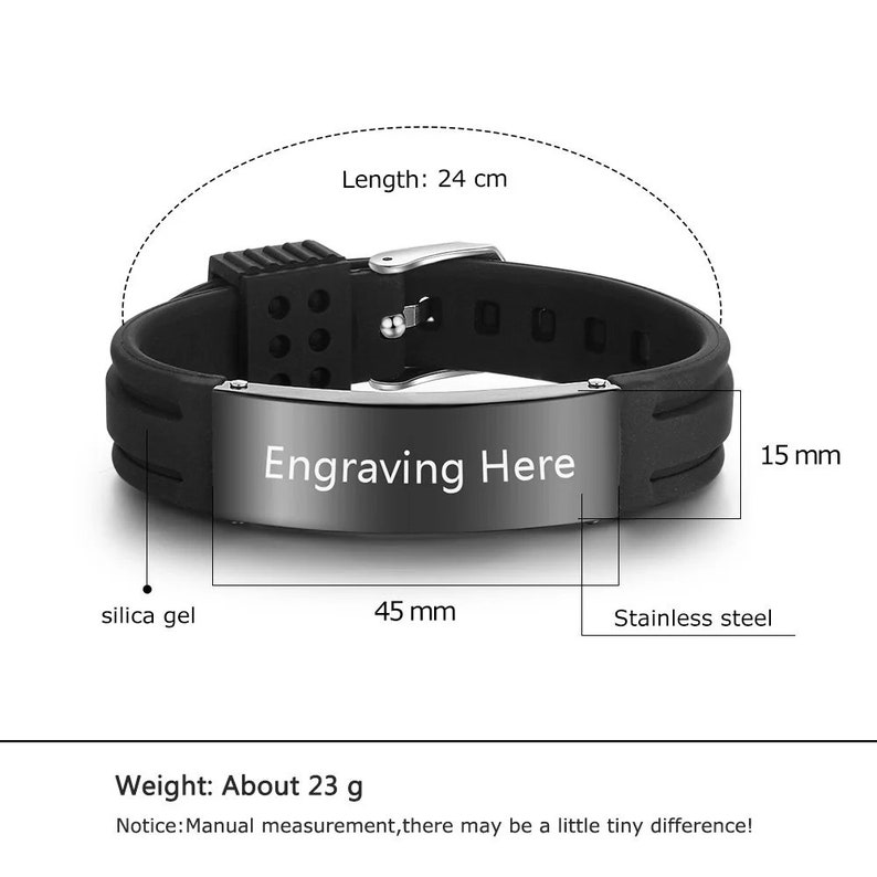 Custom Medical ID Bracelet Medical Alert Doctor Alert Mediband ...