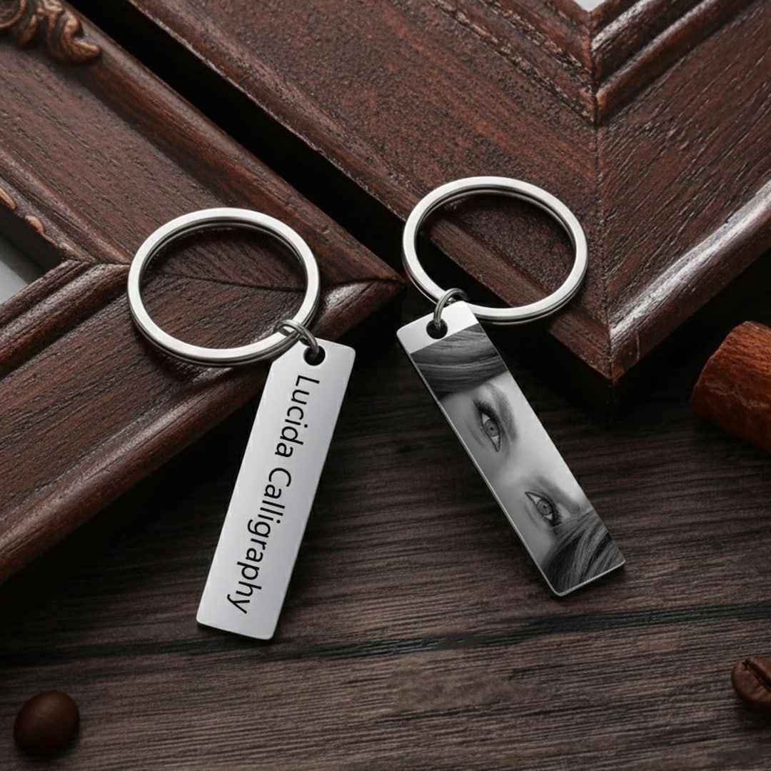 Custom Human Eyes Photo Keychain, Eye Picture Key Ring, Keyring With ...