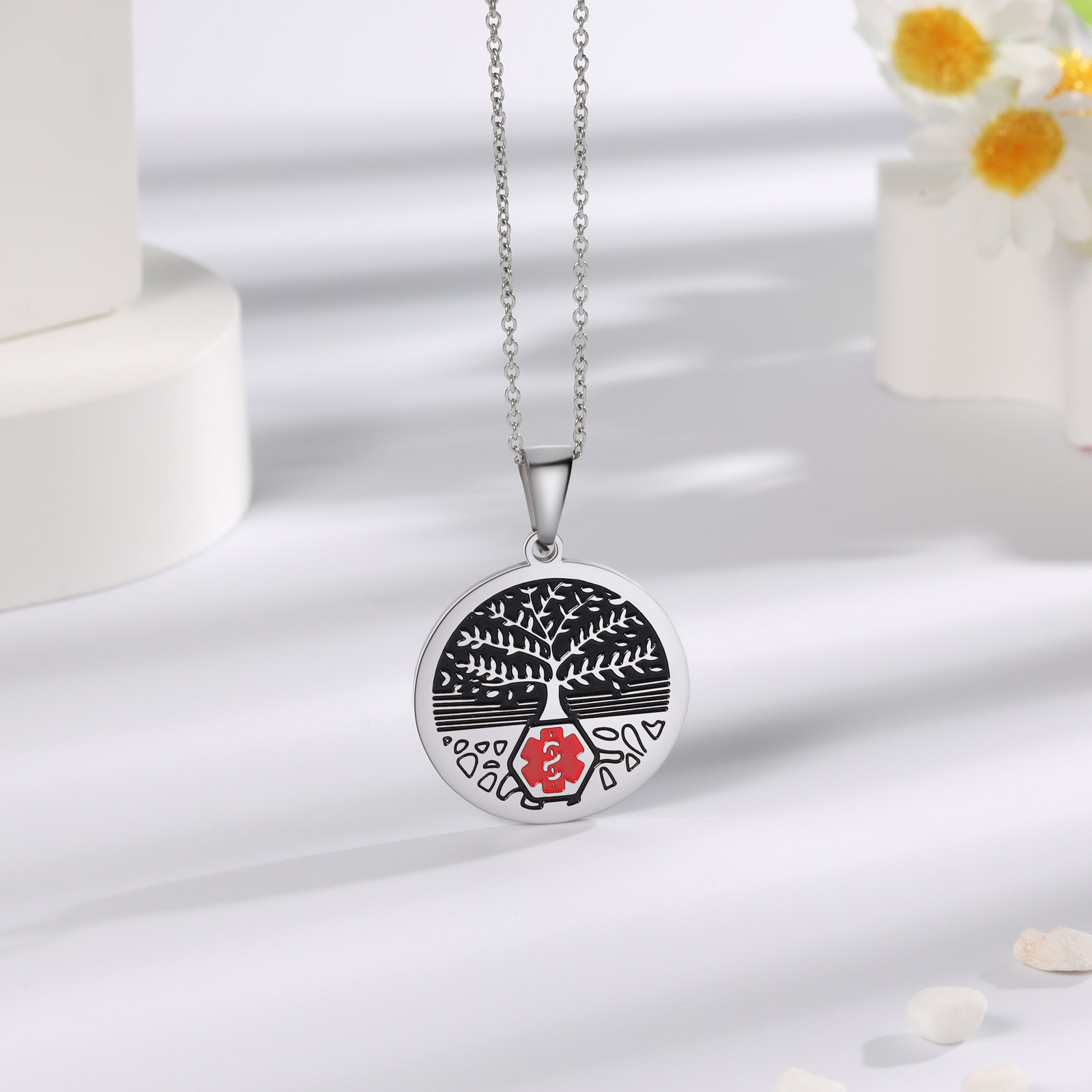 Personalized QR Code Medical Necklace,custom Medical Alert,alert ...