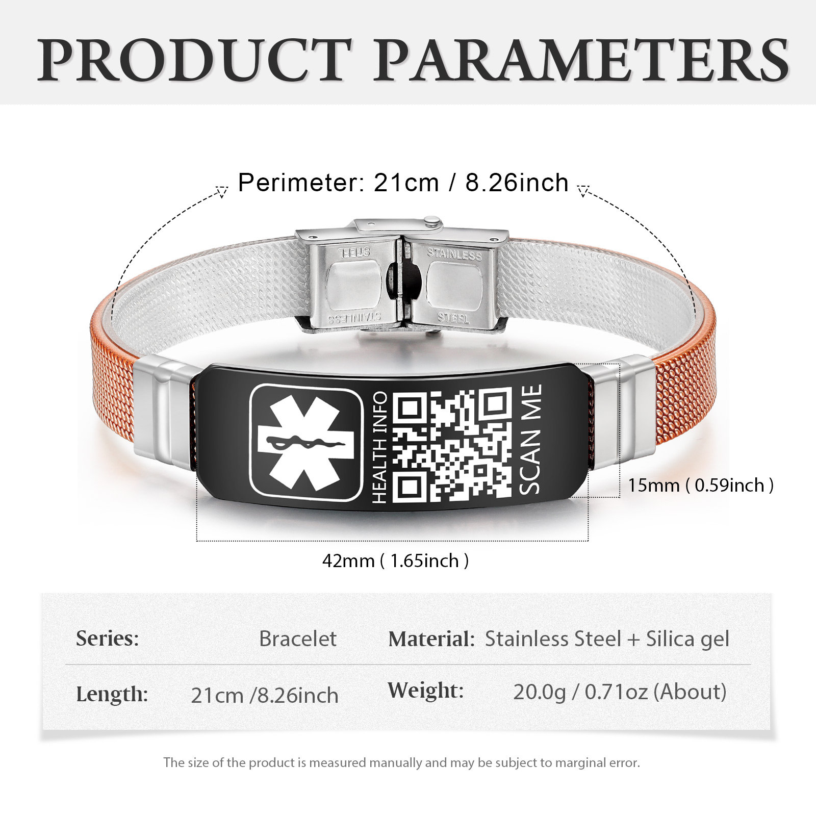 Custom Medical Qr Code Bracelet,personalized Medical ID Bracelets ...