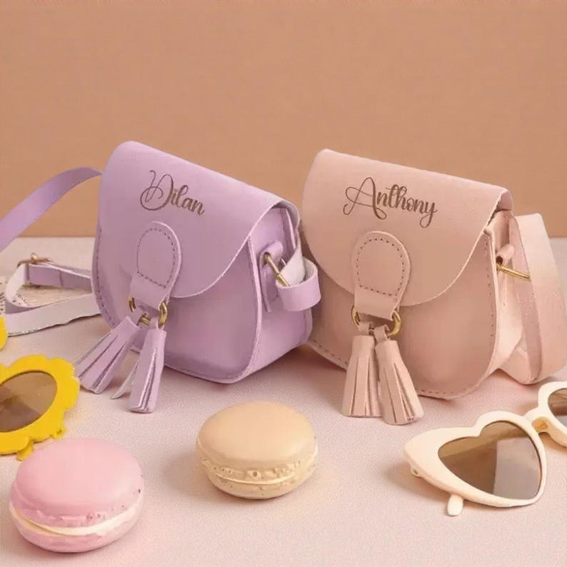 Personalized Toddler Leather Bag,little Girl Purse,girl Crossbody Purse ...