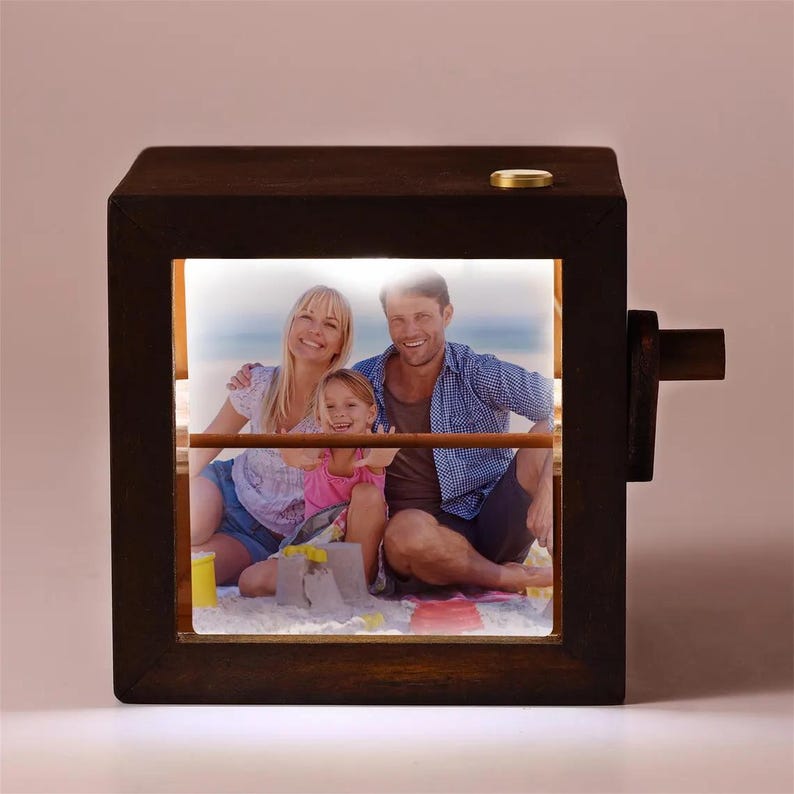 Custom Photo Memory Box,photo Frame Gift,handcrank Photo Gift,flipbook ...