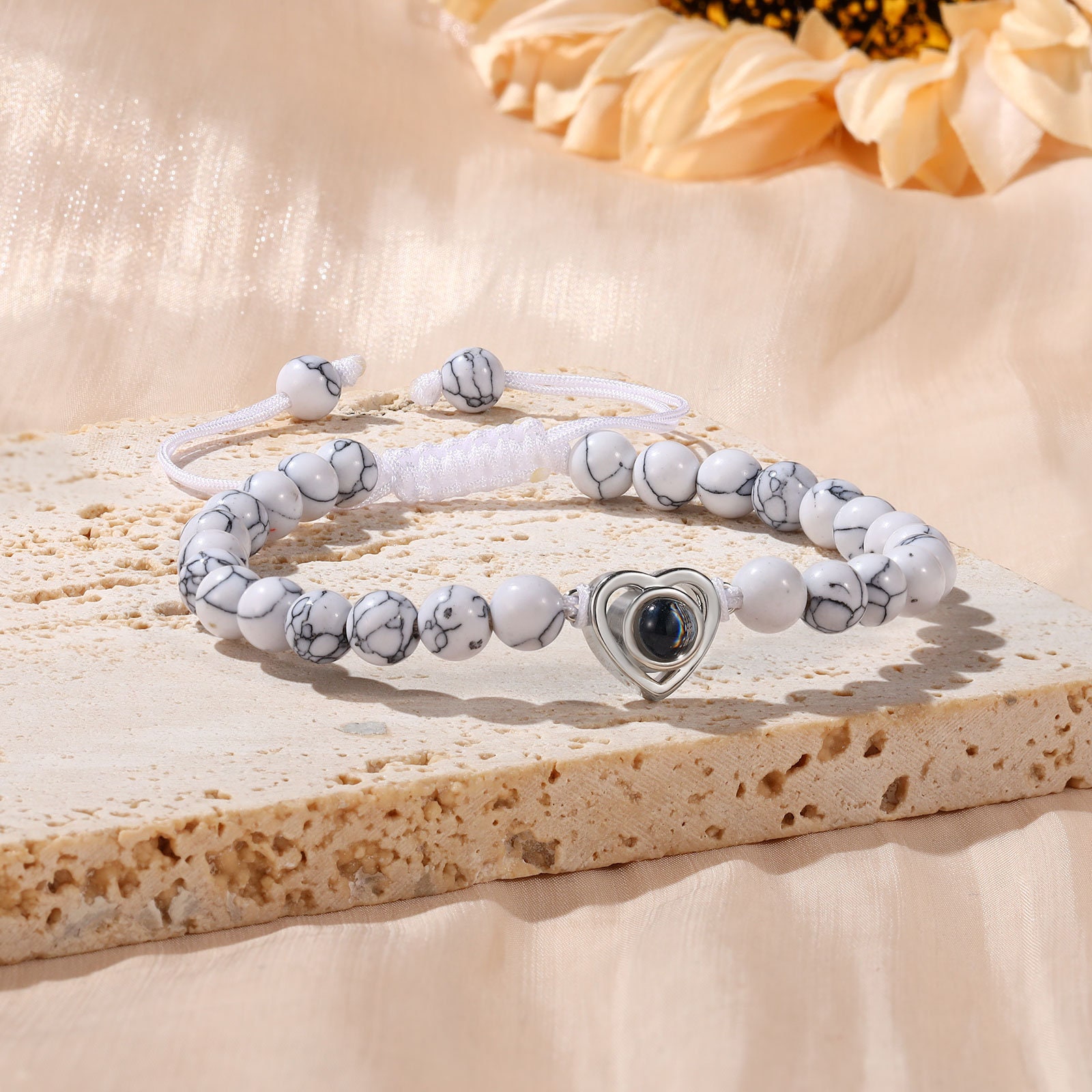 Personalized Photo Projection Bracelet,crystal Braided Rope Bracelet ...