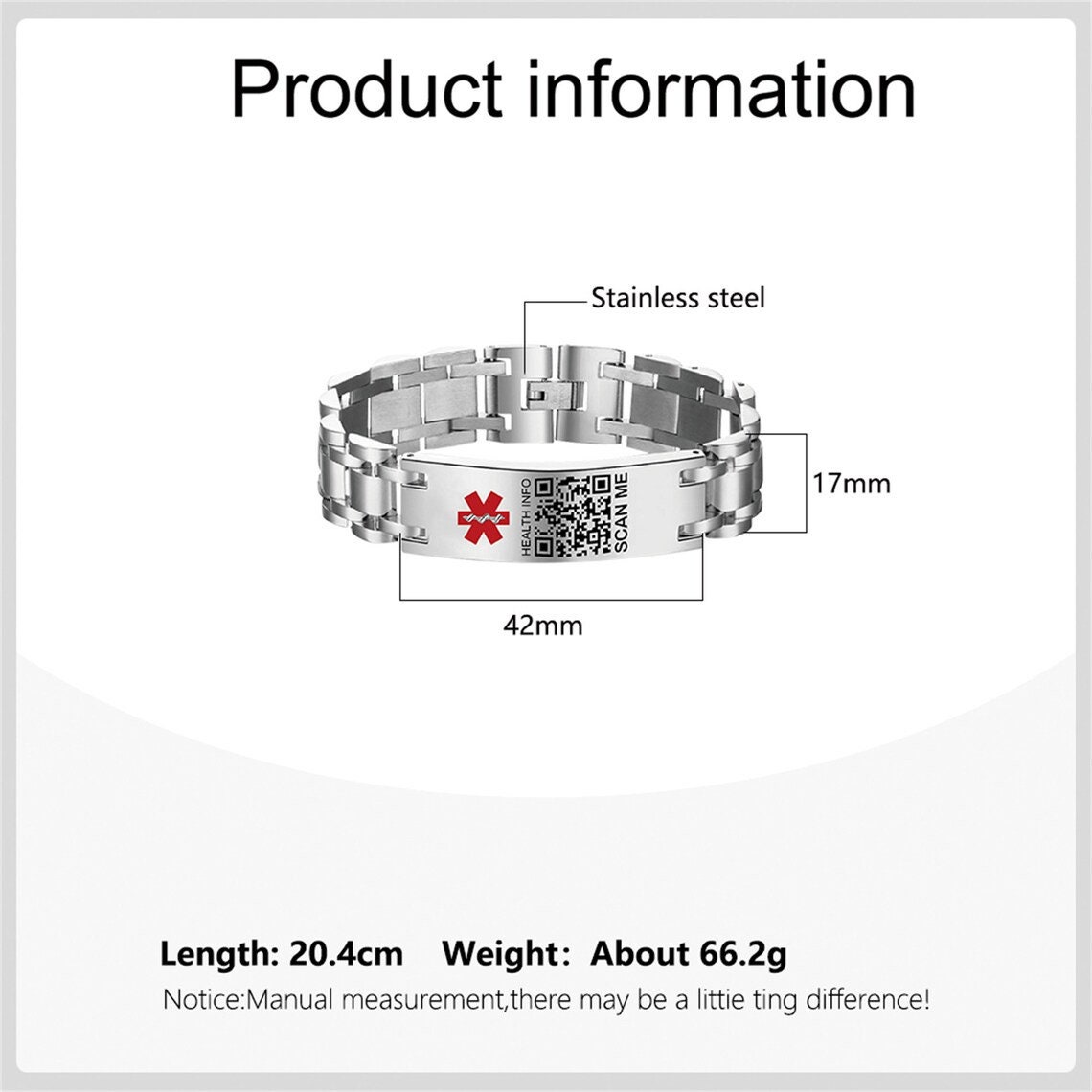 Custom Medical Qr Code Bracelet,personalized Medical ID Bracelets ...