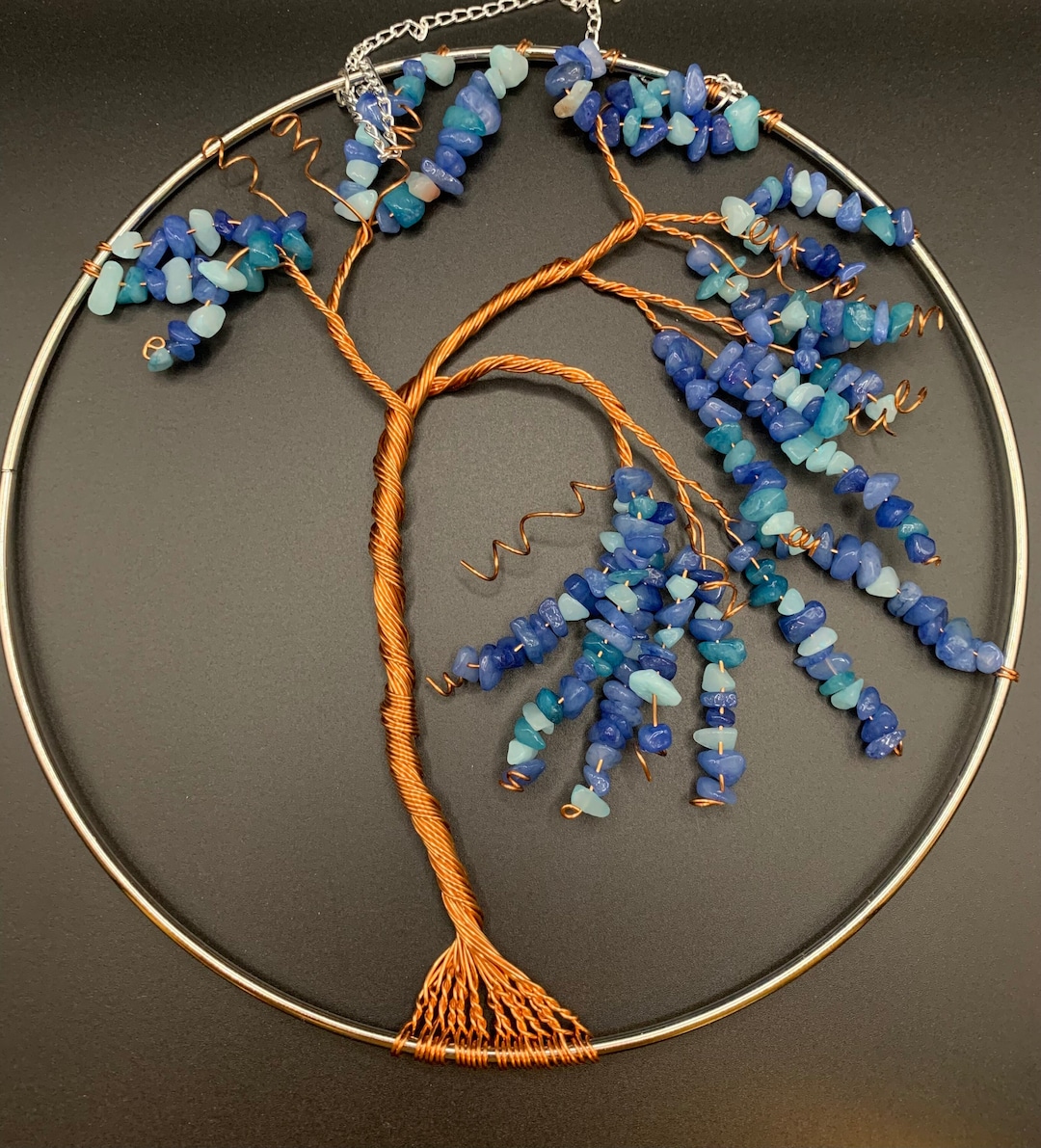 Tree of Life Suncatcher With Stainless Steel Ring, Copper Wire, and ...