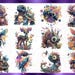 48 Fantasy Woodland Animal Clipart PNG | Cute Forest Creature Clip Art ...