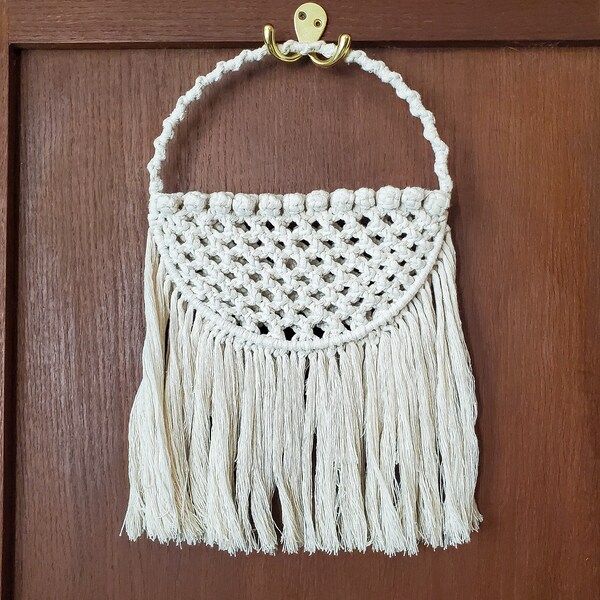 Macrame Wall Basket - Etsy