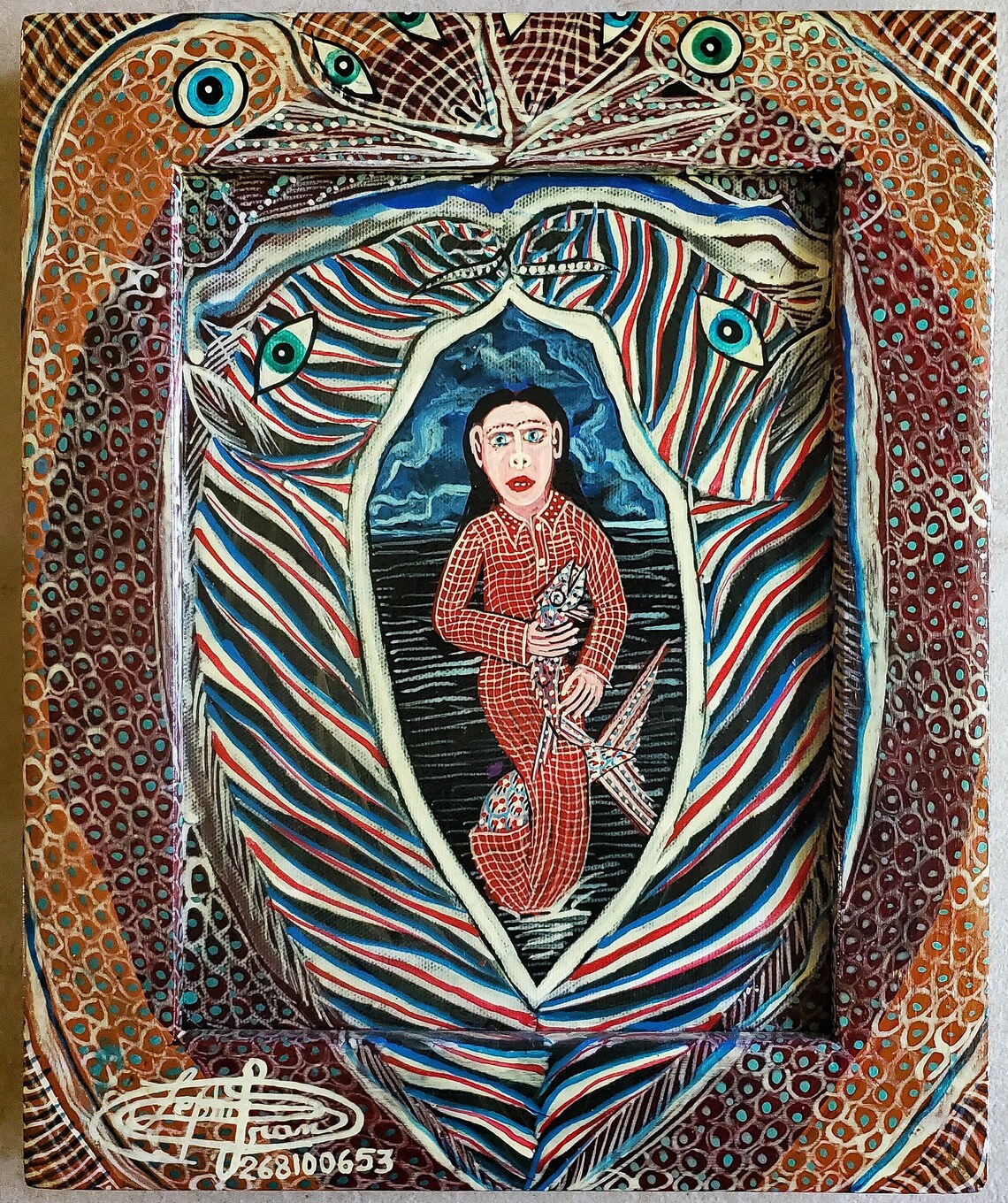 Haitian Art by Frantz Zephirin, Mermaid Painting,voodoo Ritual ...
