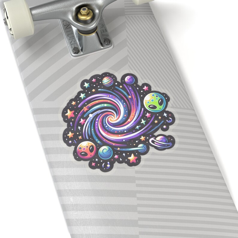Cool Galaxy Aliens Sticker - Vinyl Decal for Laptop, Kindle, Hydroflask ...