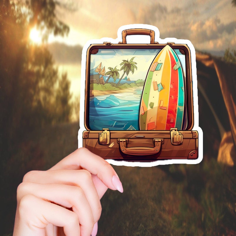 Suitcase Stickers - Etsy