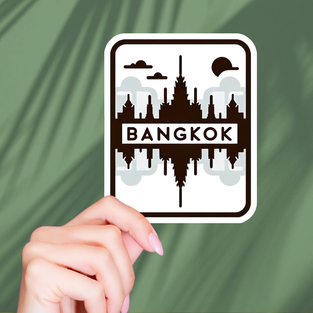 Travel Thailand Bangkok Sticker Vinyl Decal Travel Stickers Thailand ...