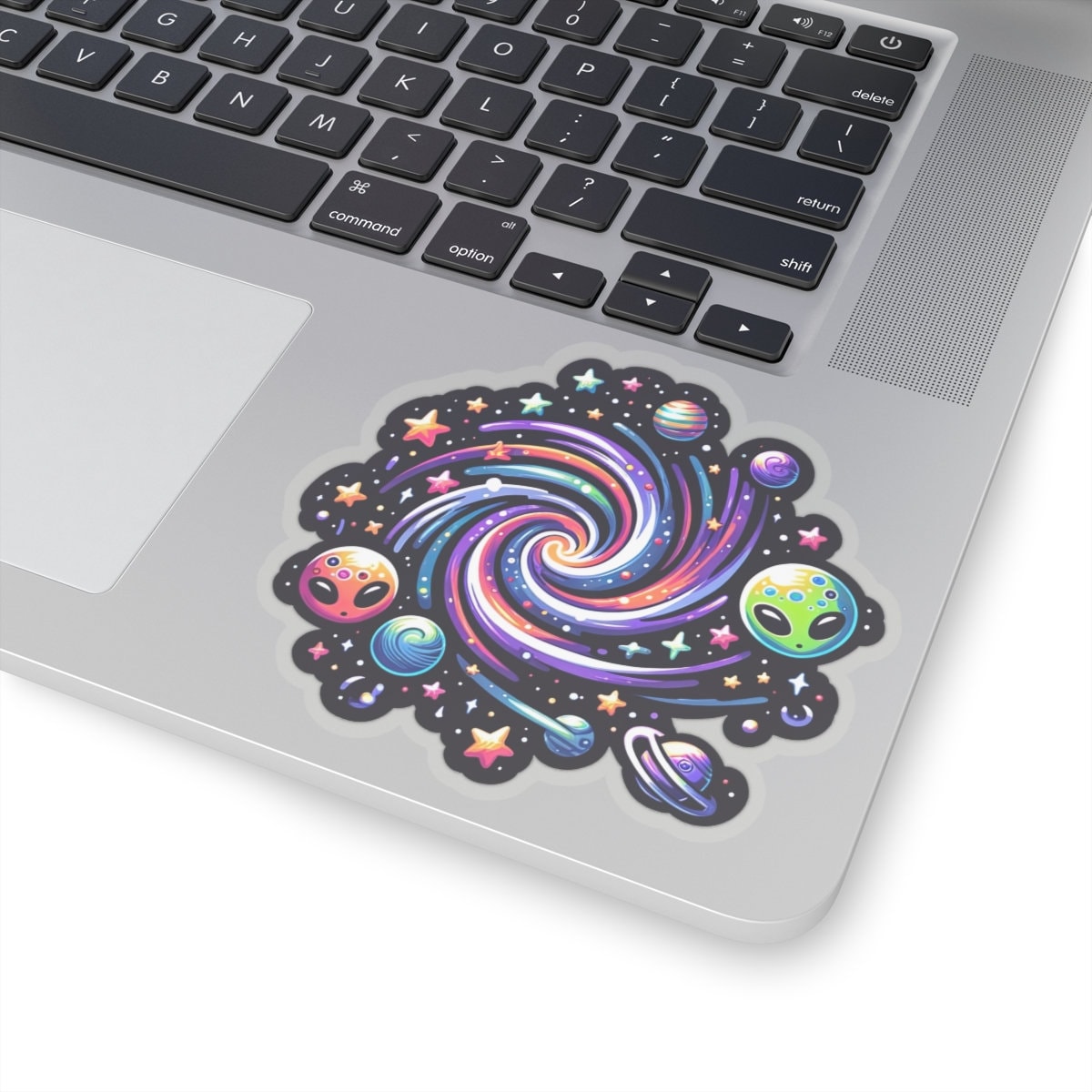 Cool Galaxy Aliens Sticker - Vinyl Decal for Laptop, Kindle, Hydroflask ...