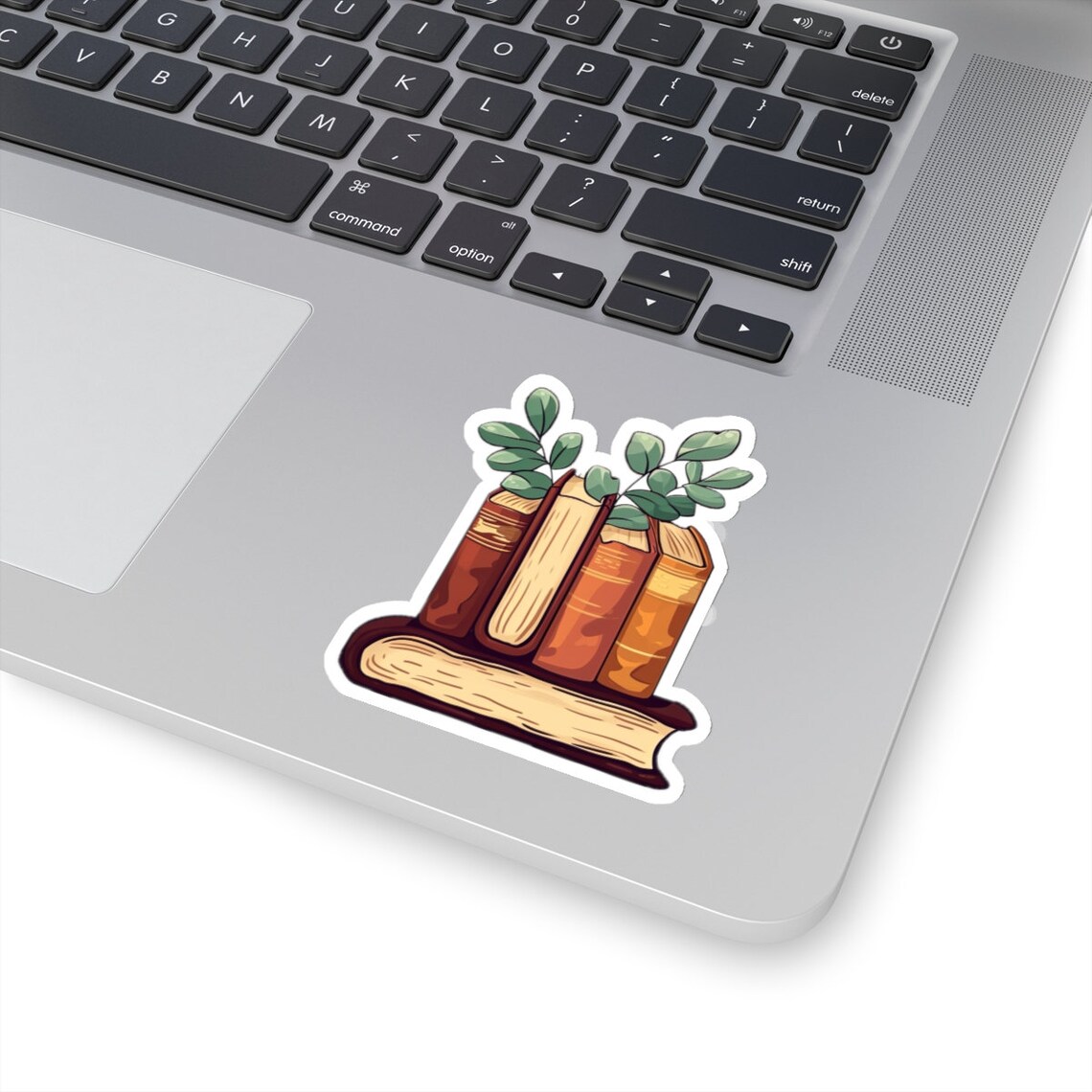 Book Shelf With Plants #1 Stickers Cute Book Stickers Reading Decal ...