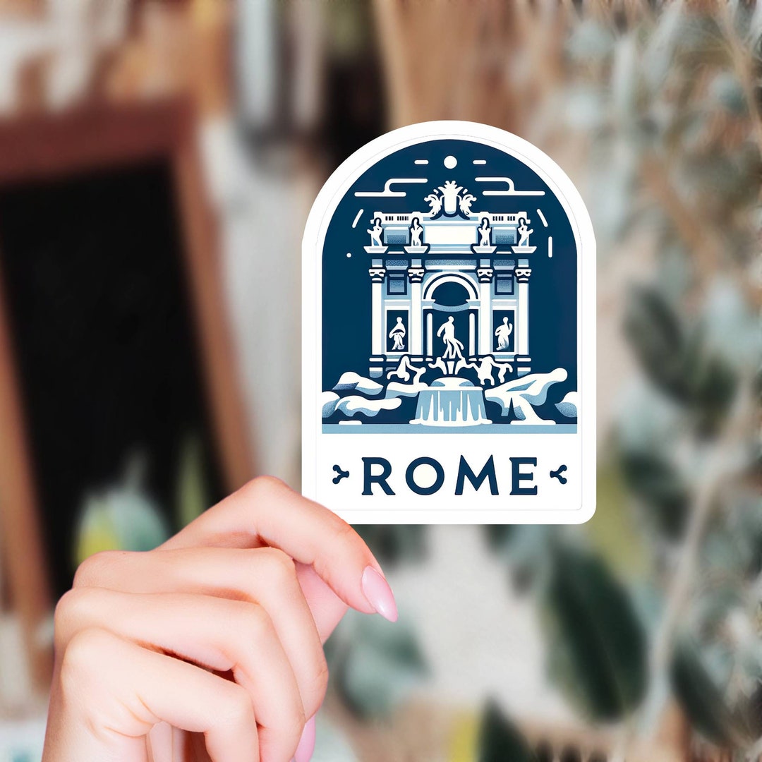 Rome Trevi Fountain Travel Sticker Vinyl Decal for Kindle Stickers for ...