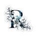 Winter Flower Letter R Vinyl Sticker Monogram Sticker Best Friend Gift ...