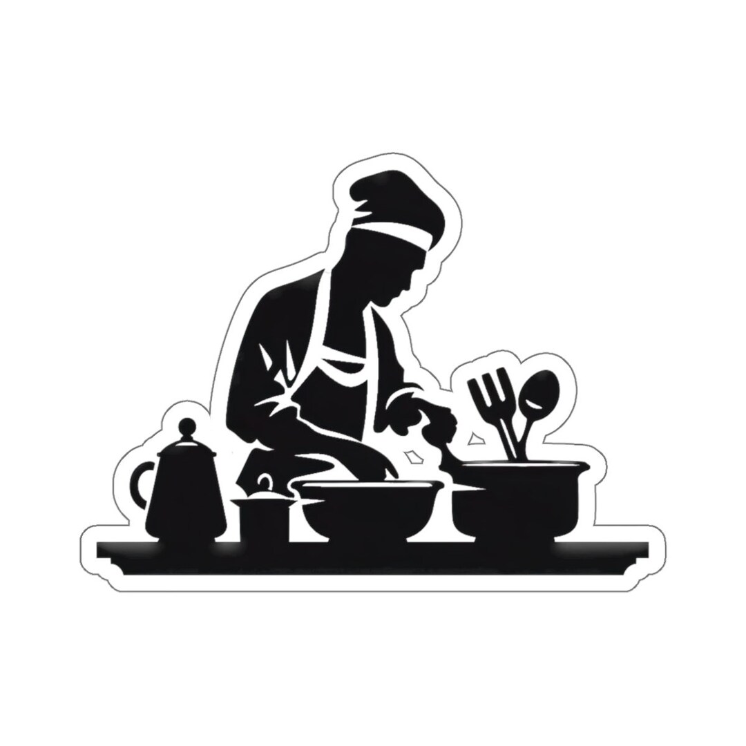Unique Cooking Chef Sticker Vinyl Decal for Laptop Kindle - Etsy