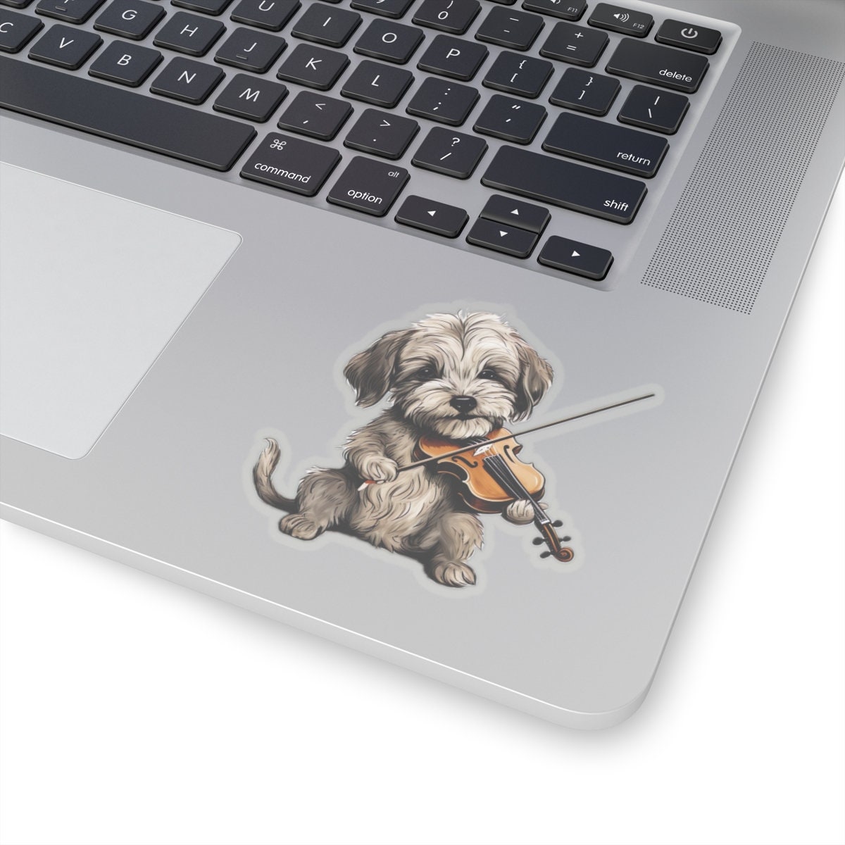 Dog Violin Vinyl Sticker Decal for Laptop, Kindle, Hydroflask Gift Idea ...