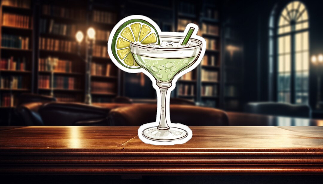 Margarita Sketch Sticker - Compact Vinyl Decal for Laptop, Kindle ...