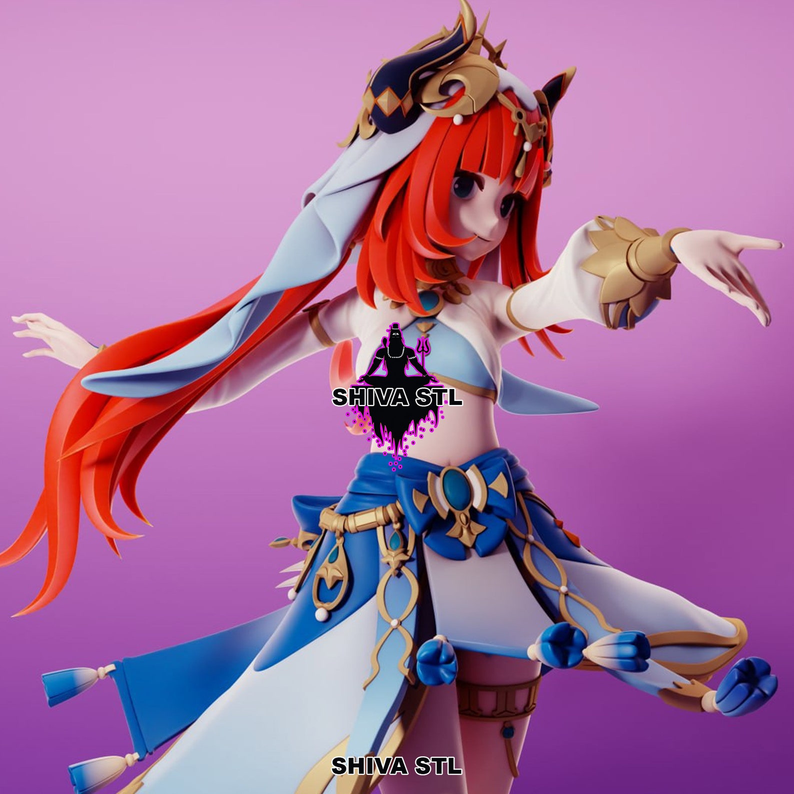 Genshin Impact Nilou Figure 3D Model STL 3D Figure Genshin - Etsy