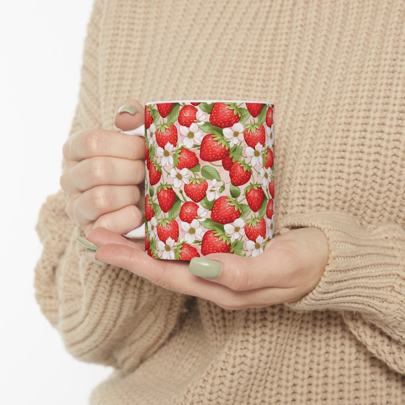 Strawberry Mugs - Etsy