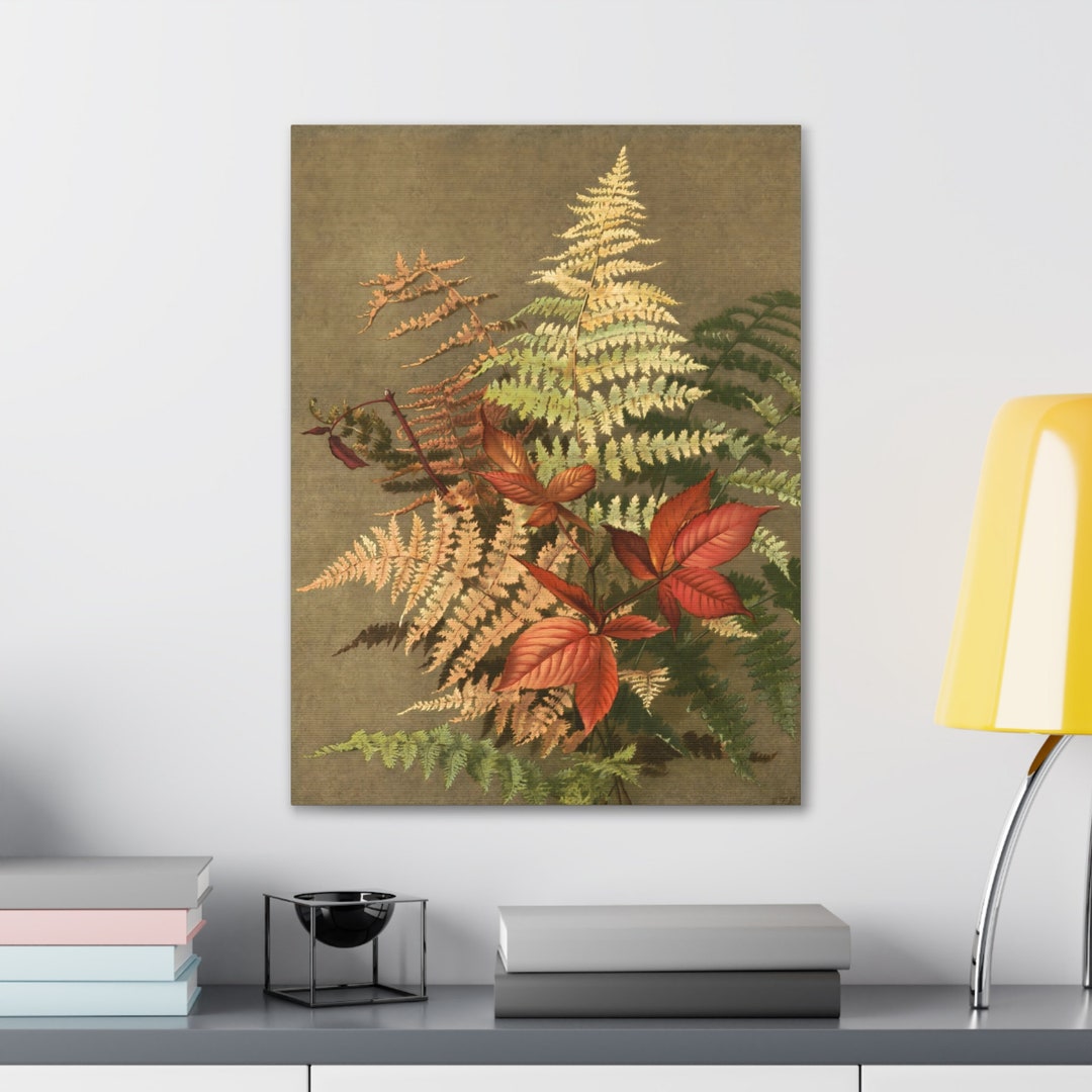 Ferns Botanical Painting Canvas Wall Art Perfect Home Decor Painting ...