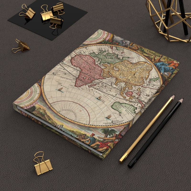 Vintage Travel Map - Etsy