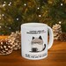 Funny Cat Coffee Mug EEFFOC is Coffee Spelled Backwards, Grumpy in the ...