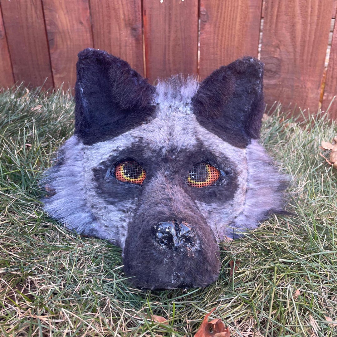 Silver Fox Mask Handmade Animal Mask - Etsy