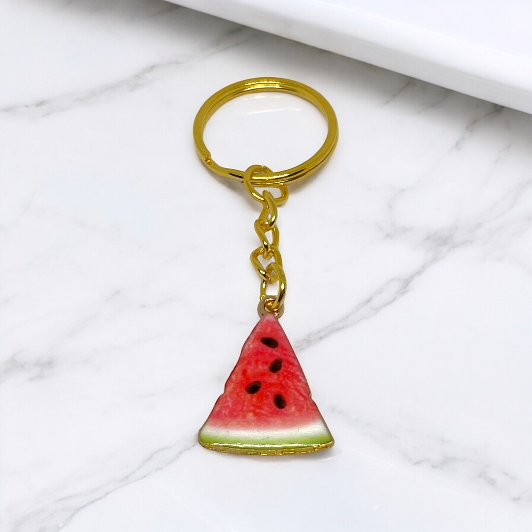 Handmade Watermelon Keyring. Summer Accessories. Fun and Quirky. Option ...
