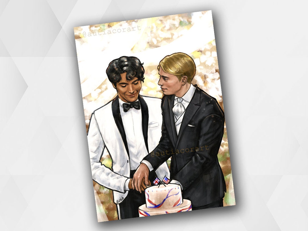 Alex and Henry A4 Art Print, Red White & Royal Blue Fanart - Etsy