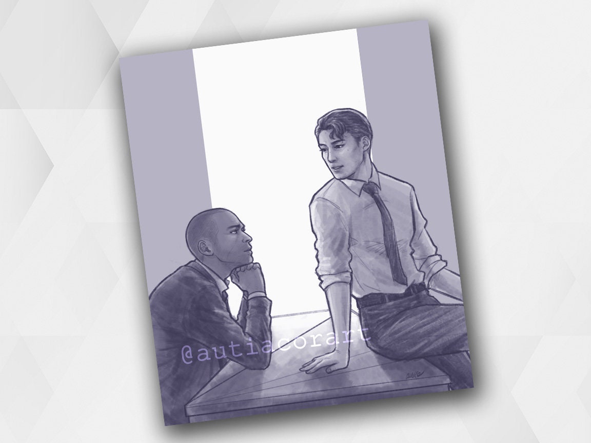RK1K Art Print Connor & Markus Detroit Become Human Fanart - Etsy