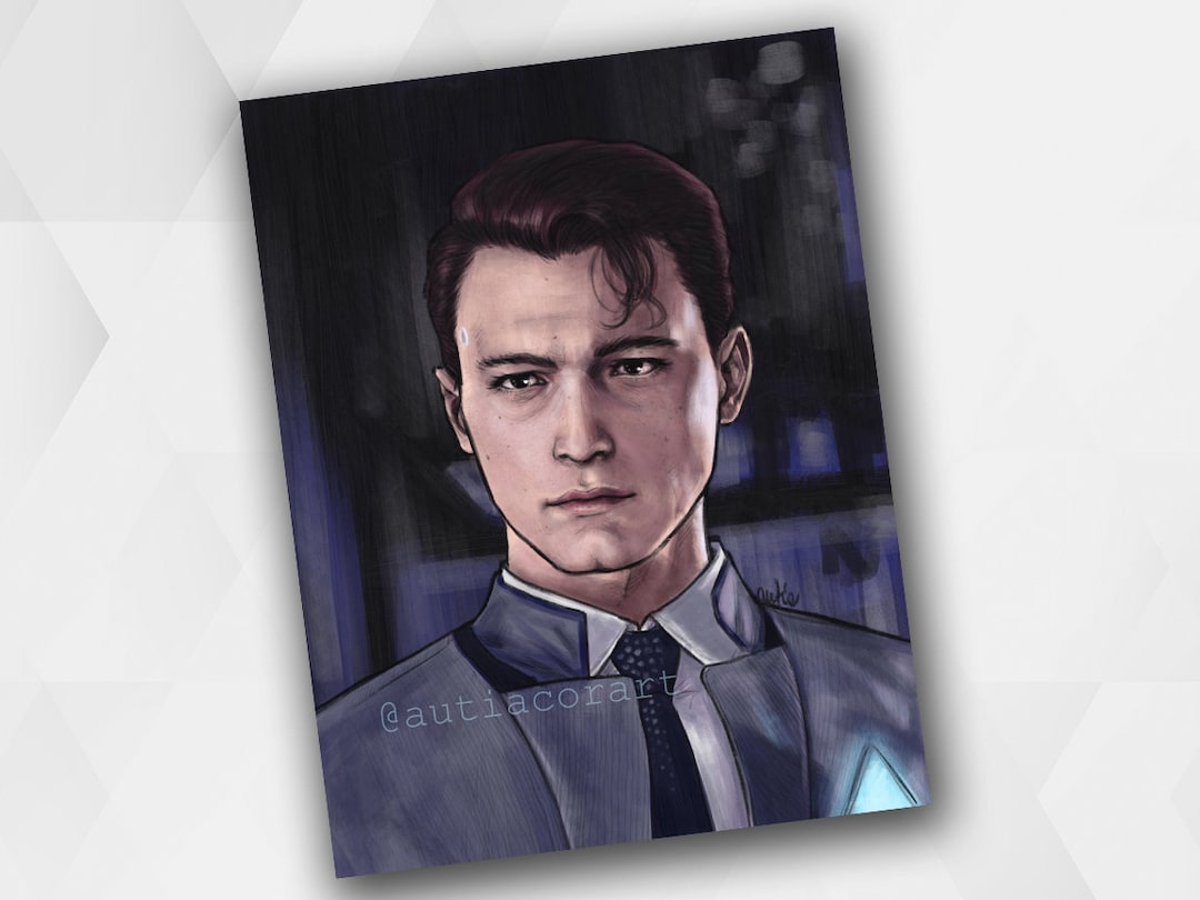 Connor Android RK800 Art Print Detroit Become Human Fanart - Etsy