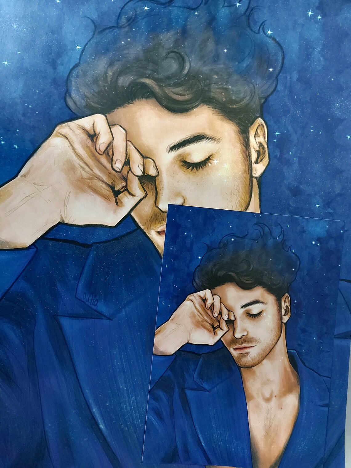 Alex RWRB A4 Art Print, A2 Poster, Red White & Royal Blue Fanart ...