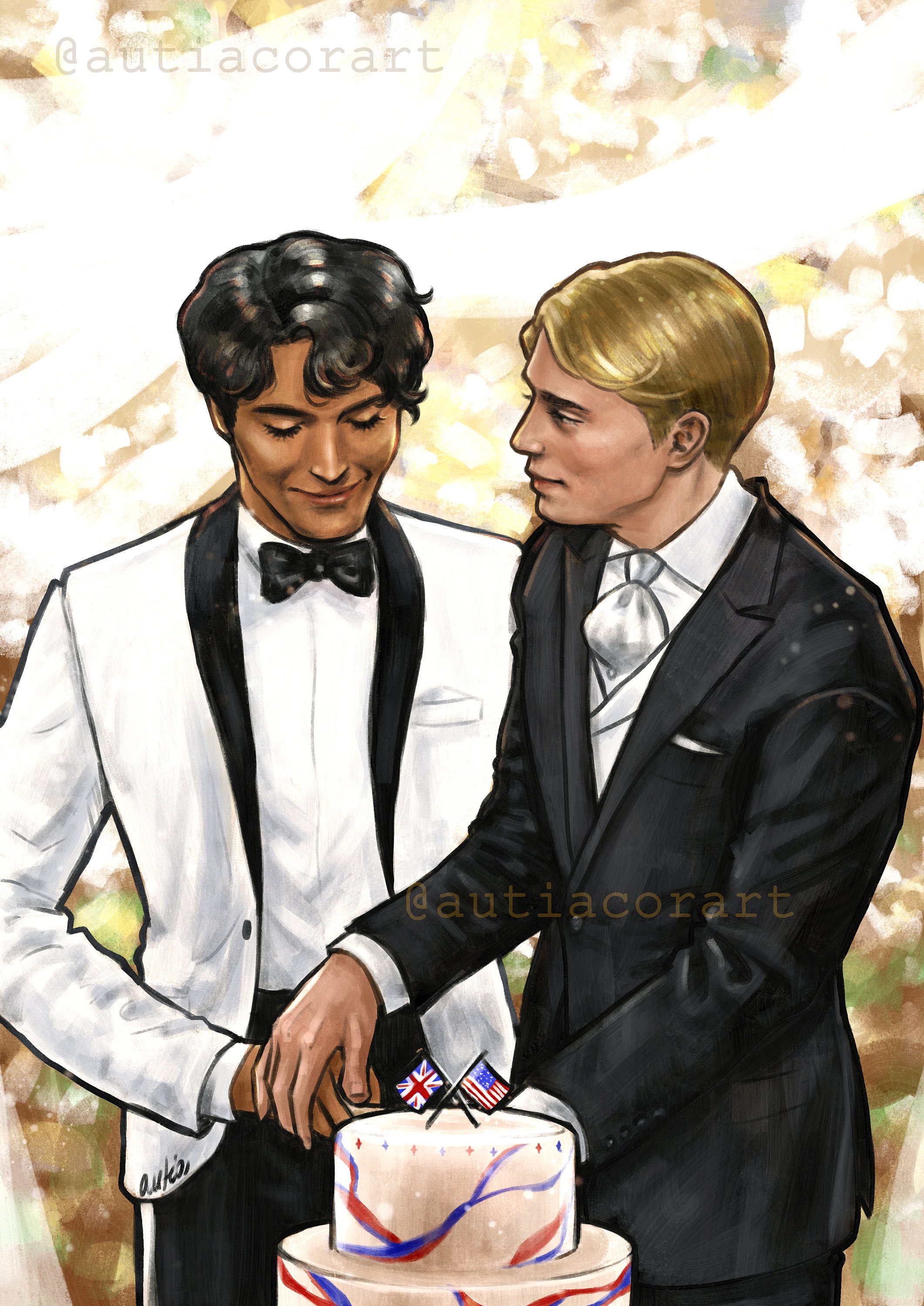 Alex and Henry A4 Art Print, Red White & Royal Blue Fanart - Etsy
