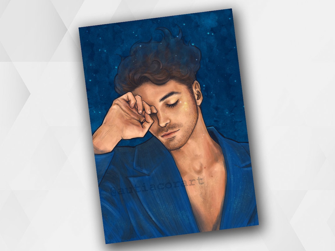 Alex RWRB A4 Art Print, A2 Poster, Red White & Royal Blue Fanart ...