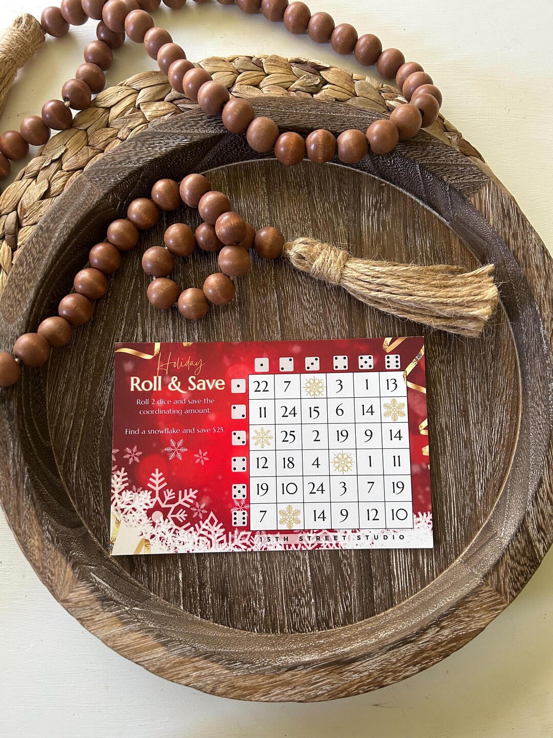 4x6 Holiday Roll & Save | Savings Challenge | Game Night **in-stock ...