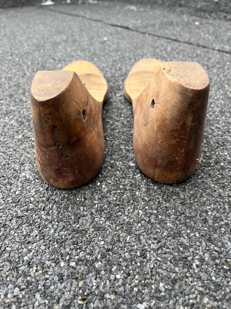 Vintage 1930s Cobbler Wooden Shoe Lasts Set of 2 Molds Hardwood Forms ...