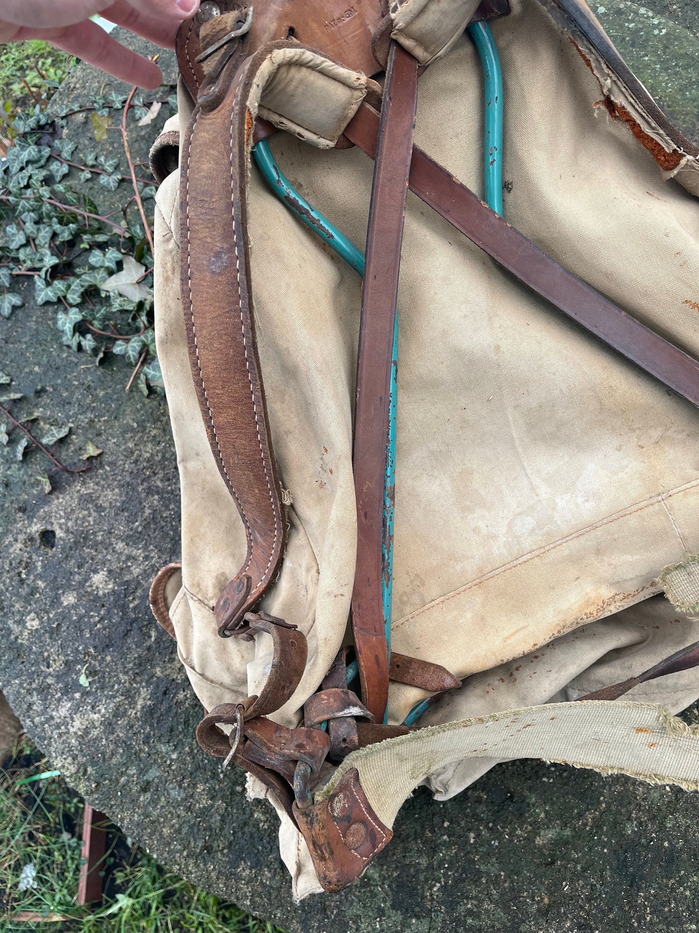 Vintage 1930s German Backpack Old Mountaineering Rucksack Leather ...