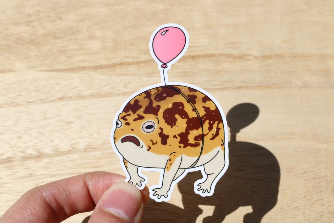 Rain Frog Balloon Sticker, Desert Rain Frog, Rain Frog Gift, Toad ...