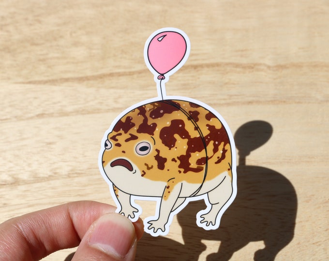 Rain Frog Balloon Sticker, Desert Rain Frog, Rain Frog Gift, Toad ...