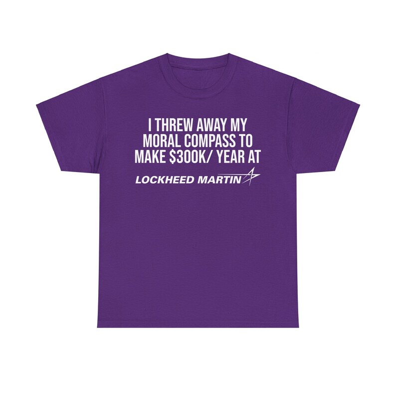 Lockheed Martin Anti War Funny T-shirt Unisex Heavy Cotton Tee - Etsy