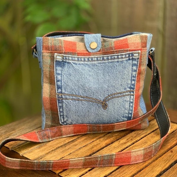 Denim Cross Body Bag - Etsy