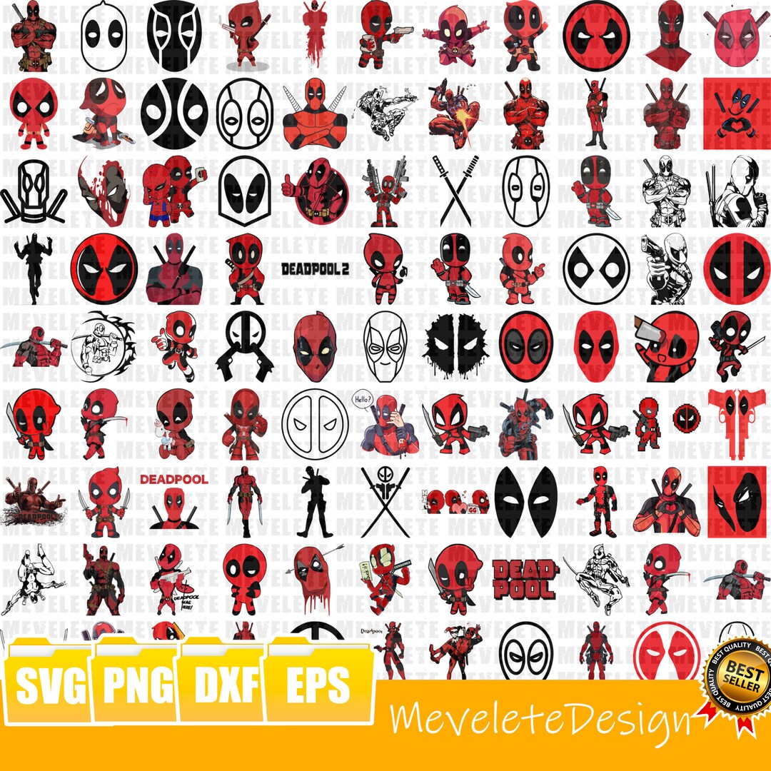 Buy Deadpool Svg Deadpool Png SVG Bundle LAYERED Cricut Files,instant ...