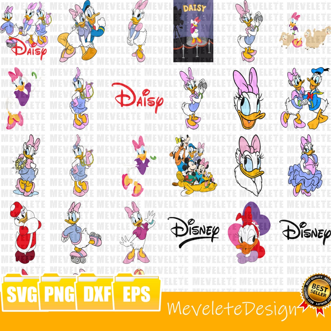 Daisy Duck SVG Daisy Duck Png SVG Bundle LAYERED Cricut Dateien ...