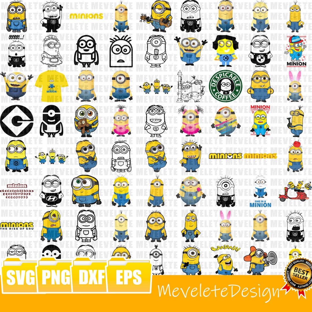 Buy Minions Svg Minions Png SVG Bundle LAYERED Cricut Files,instant ...