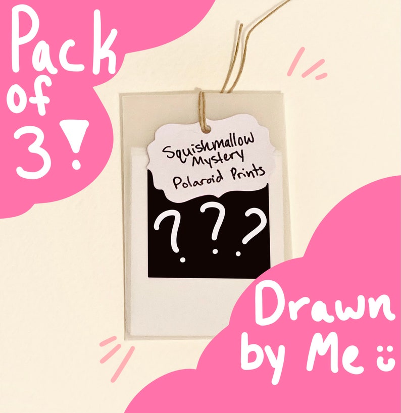 Squishmallow Mystery Polaroid Prints (set of 3) - Etsy