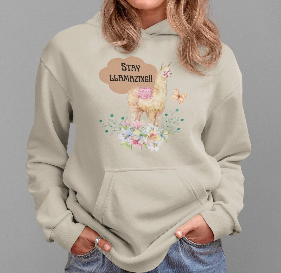 Peruvian Llama Unisex Hoodie for Adults and Youth With Front - Etsy