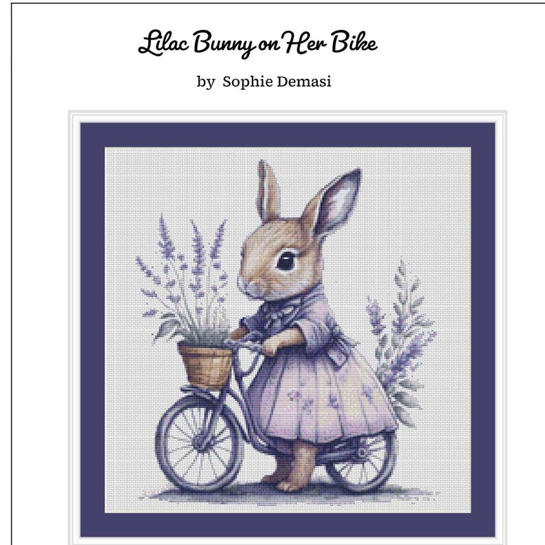 Bunny Cross Stitch Pattern, Rabbit Digital Pattern, Counted Cross ...